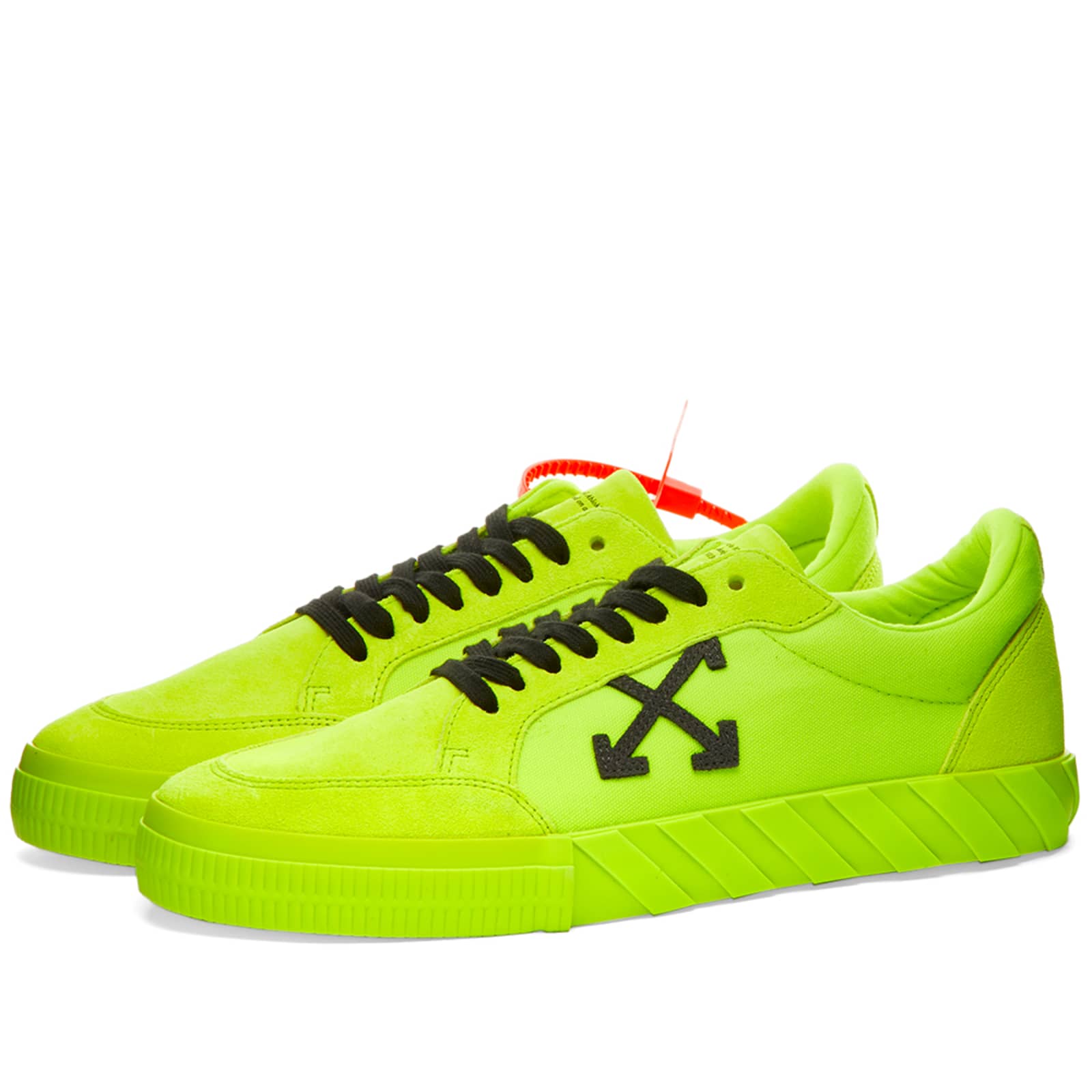 Off-White Low Vulcanised Sneaker Yellow & Black | END. (AT)