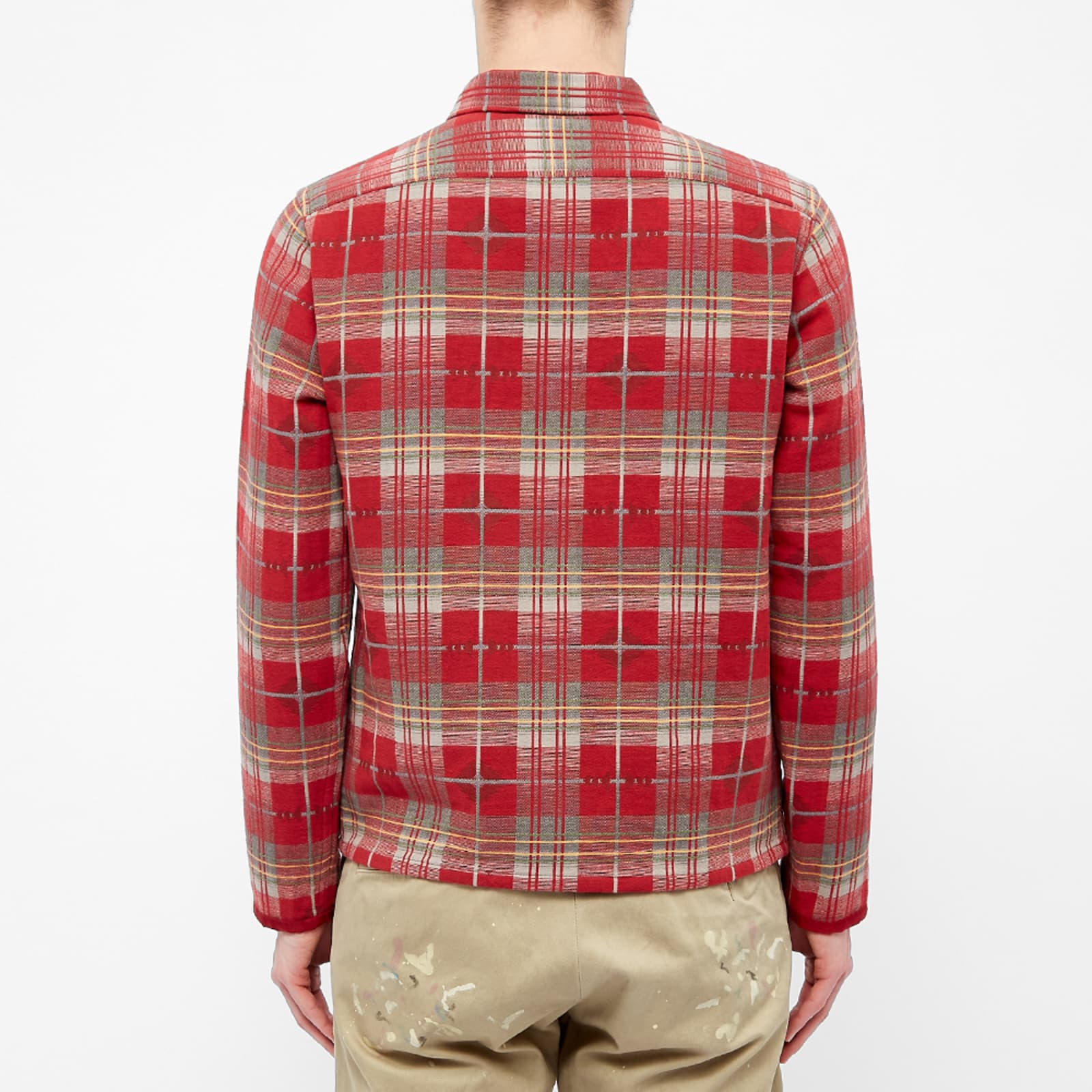 RRL Flannel Overshirt Red & Grey | END. (SG)