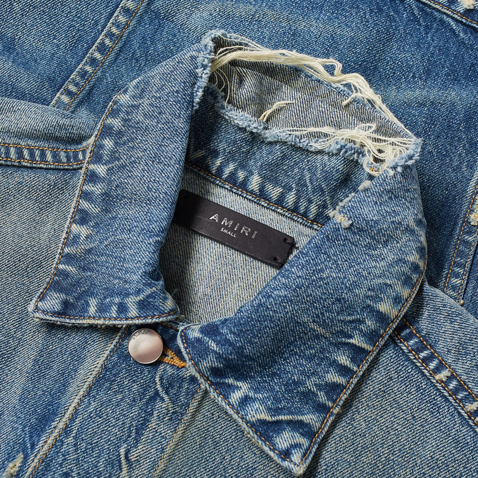 AMIRI Denim Wrangler Jacket Deep Indigo | END.