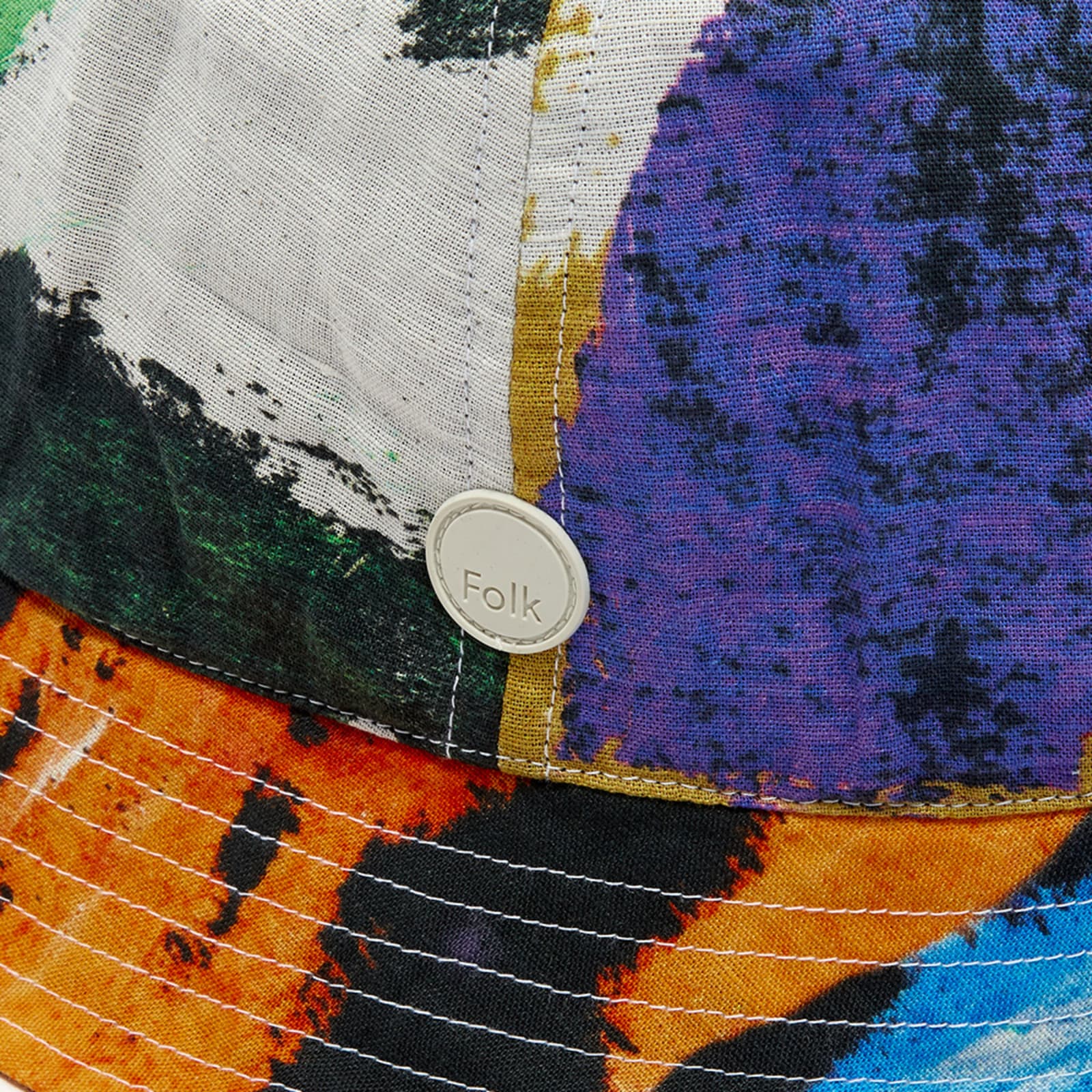 Folk x Alfie Kungu Bucket Hat Marigold Multi Flare Print | END.