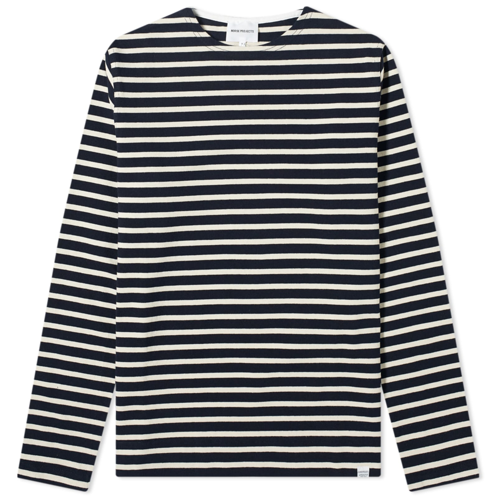 Norse Projects Long Sleeve Godtfred Classic Compact T-Shirt Navy | END ...