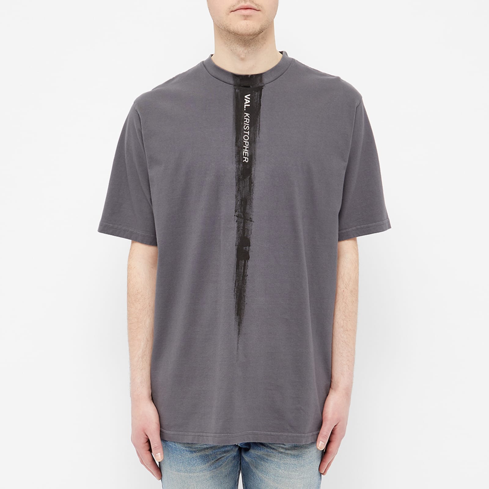 Val Kristopher Paint Strip Tee Blackened Pearl | END. (US)