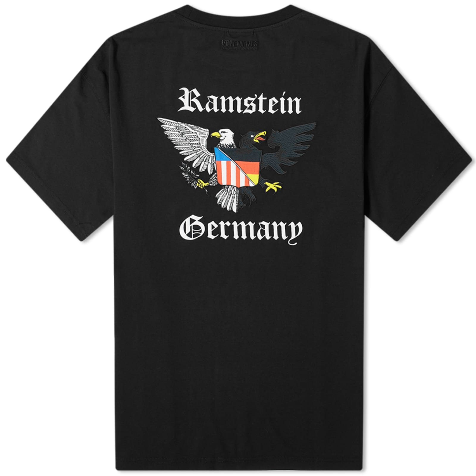 VETEMENTS Rammstein Germany Tee Black | END. (IT)
