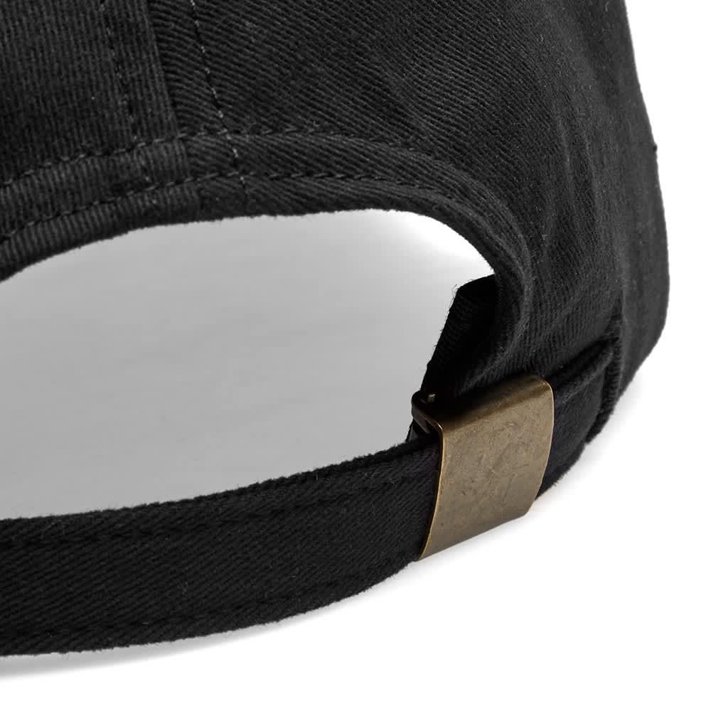 By Parra Script Logo 5 Panel Cap Black | END.