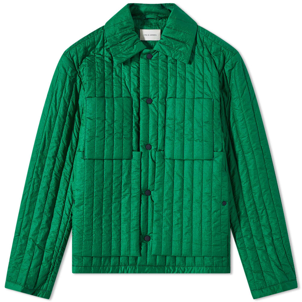Craig Green Quilted Worker Jacket Green | END. (AU)