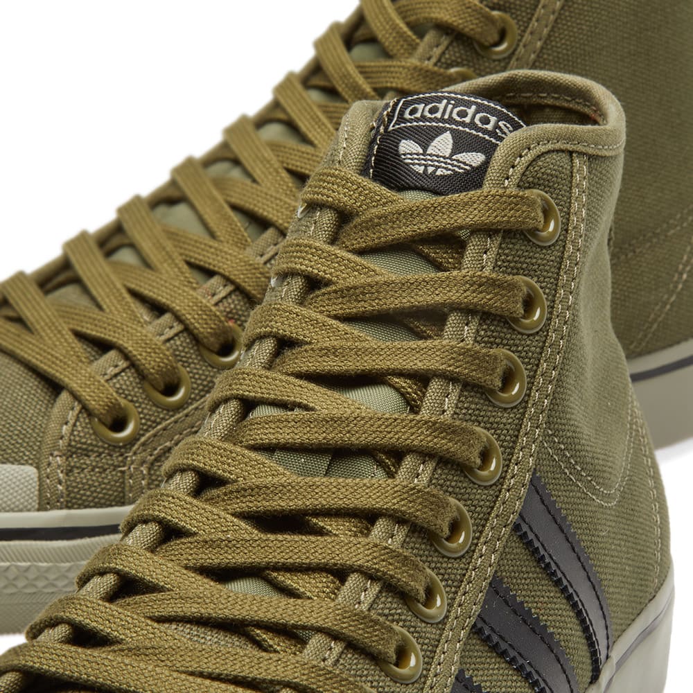 Adidas Nizza Hi Green, Black & Tech Beige | END. (ES)