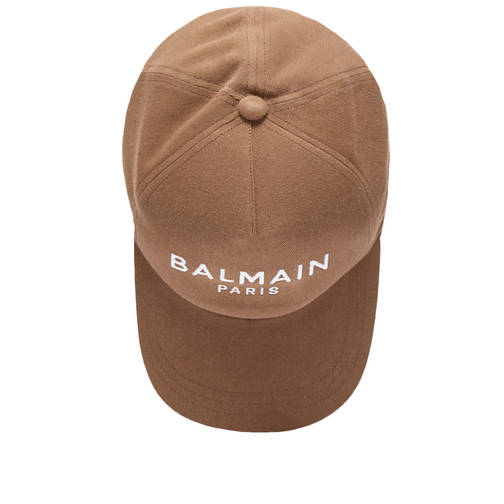 Balmain Paris Logo Cap Taupe & White | END. (US)