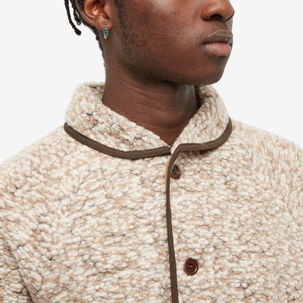 YMC Marl Wool Fleece Beach Jacket Beige Marl | END. (Europe)