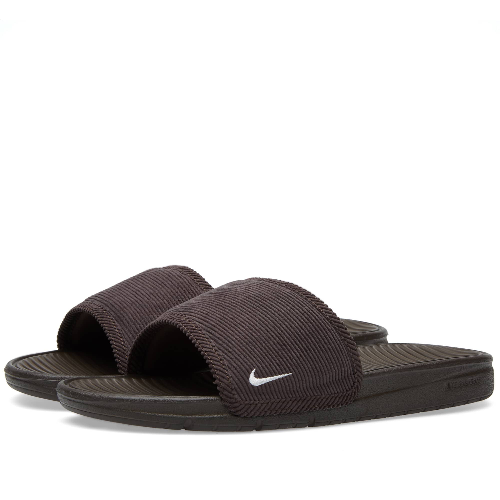Nike Benassi Solarsoft Slide Sp Classic Brown And White End