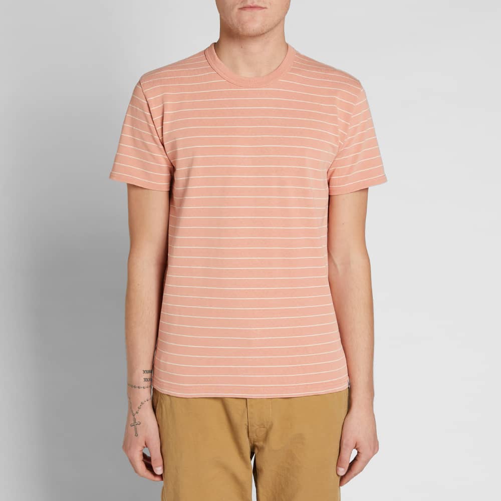 Visvim Mid Border Tee Pink | END. (TW)