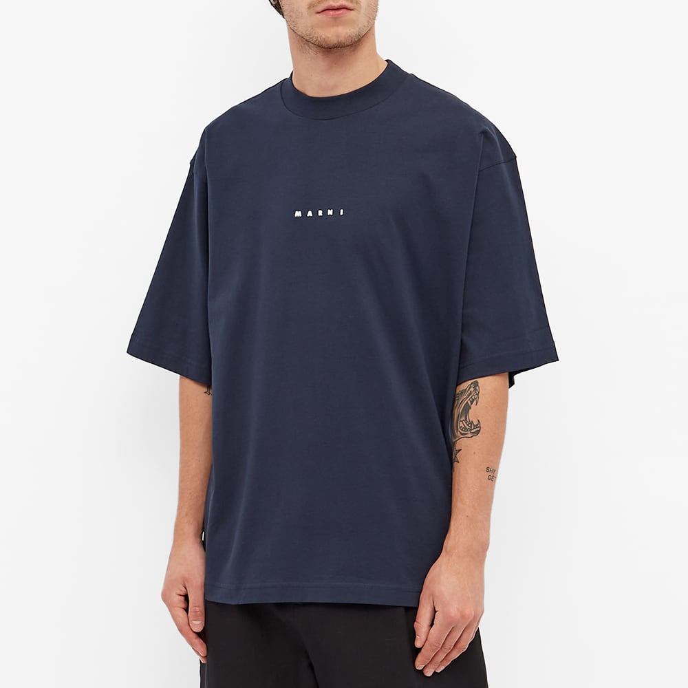 Marni Boxy Logo Tee Black | END. (UK)