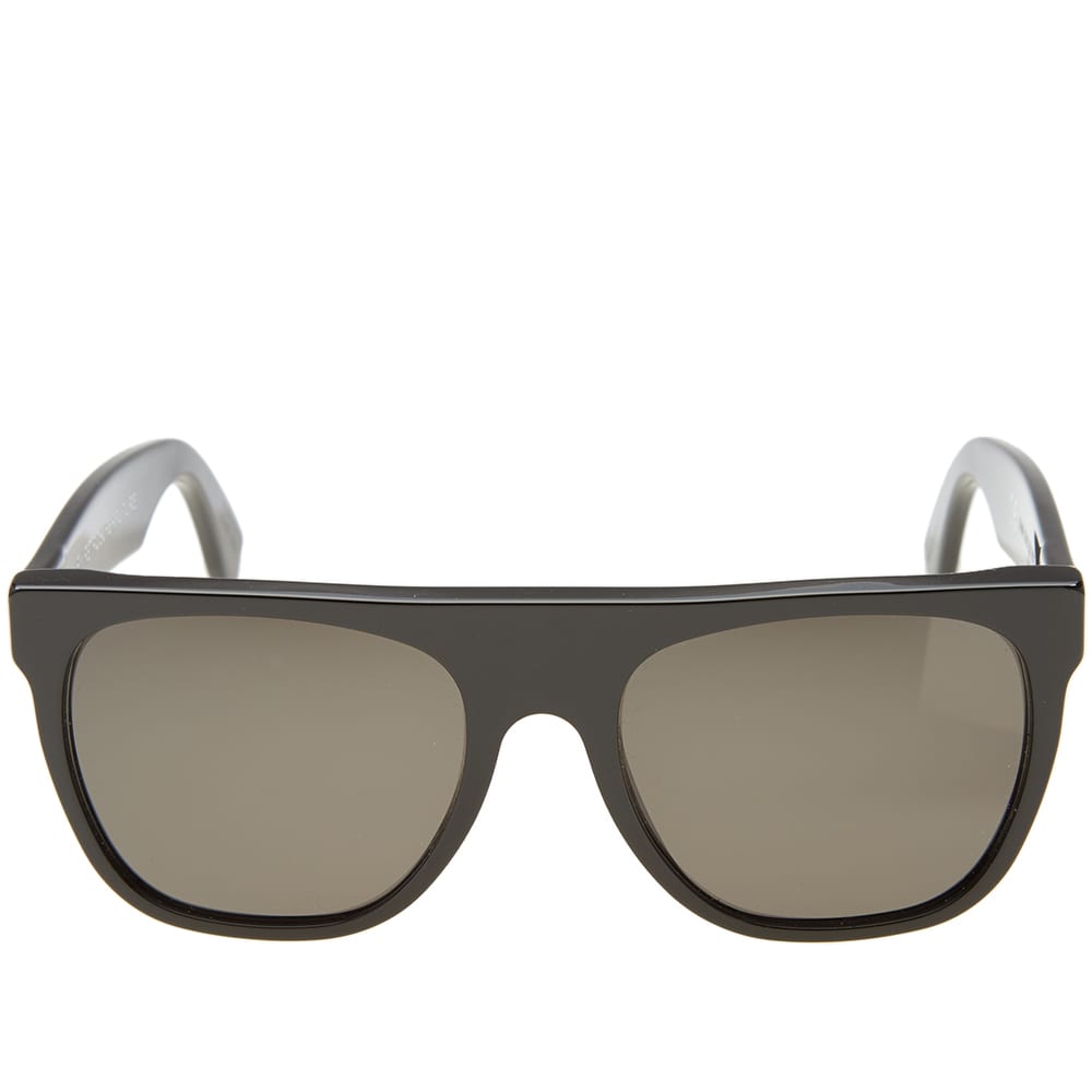 Super By Retrosuperfuture Flat Top Sunglasses Black End Be