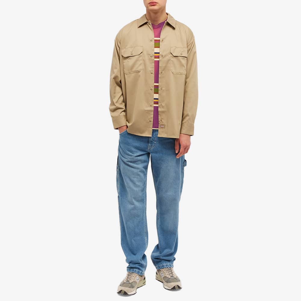 Dickies Long Sleeve Work Shirt Khaki End Sg