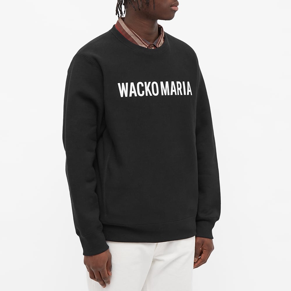 Wacko Maria Logo Crew Sweat Black | END. (KR)