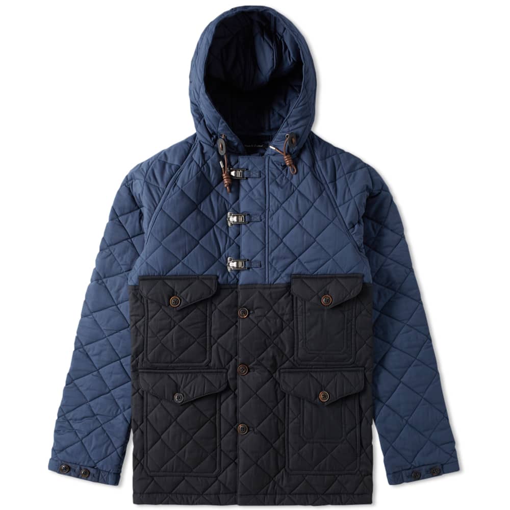 Nigel Cabourn x Lavenham Quilted Cameraman Jacket Black Navy | END. (US)