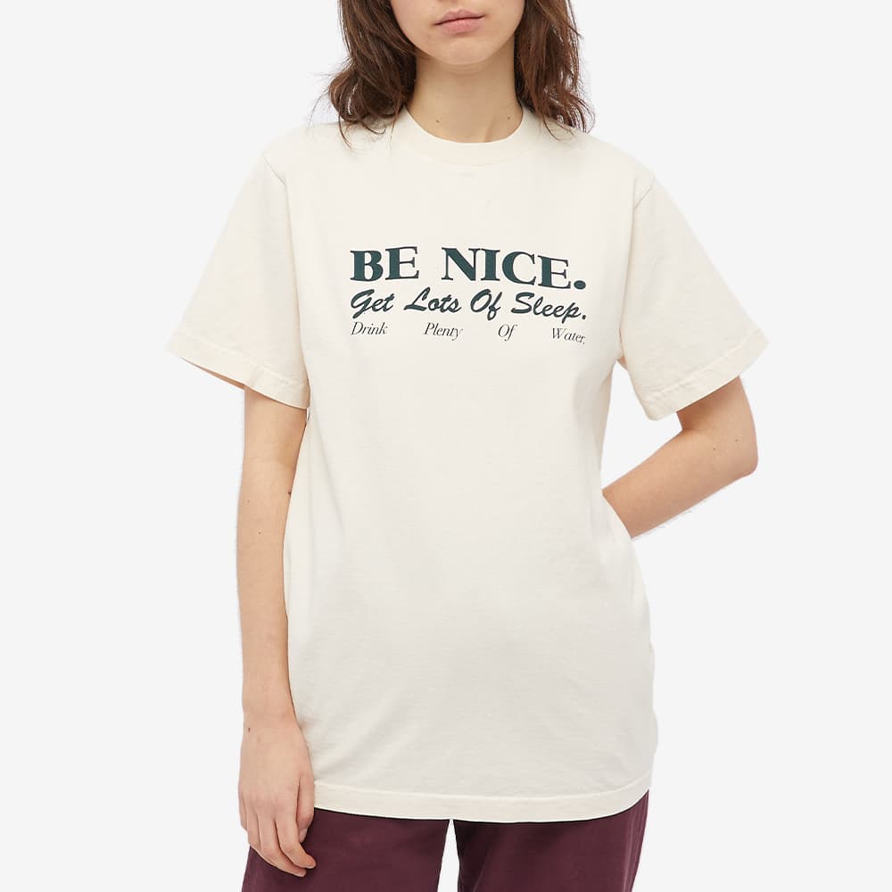 Sporty & Rich Be Nice Tee Cream & Forest | END.