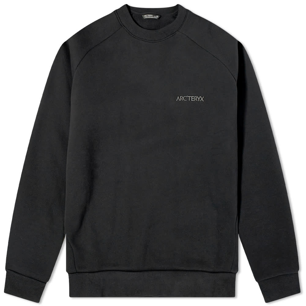 Arc'teryx Word Emblem Crew Sweat Black | END. (AU)