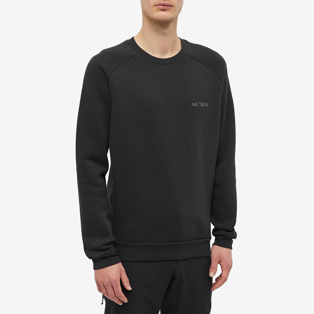 Arc'teryx Word Emblem Crew Sweat Black | END. (TW)