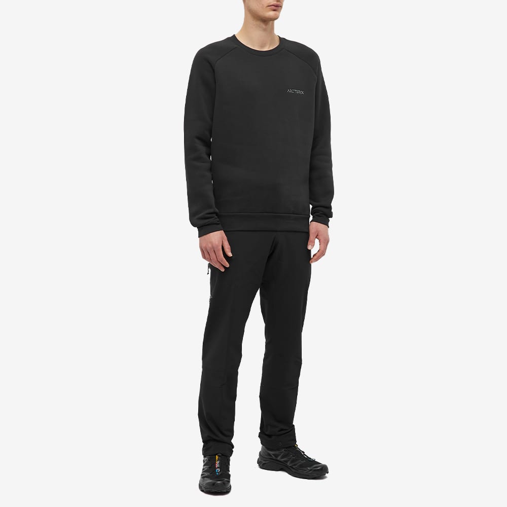 Arc'teryx Word Emblem Crew Sweat Black | END. (TW)