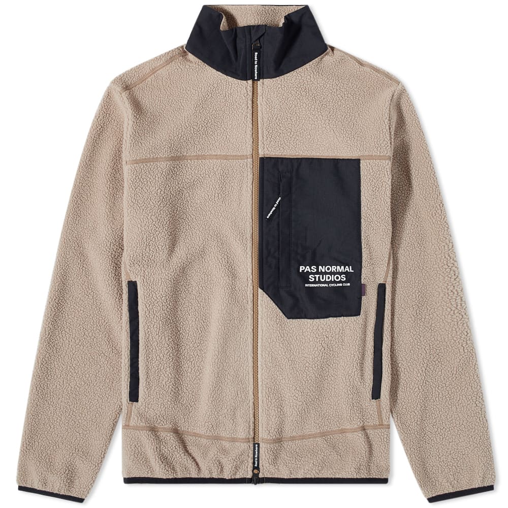 Pas Normal Studios Off-Race Fleece Jacket Beige | END. (CA)