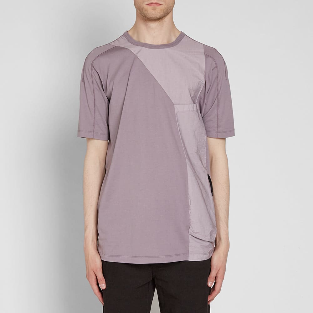 Stone Island Shadow Project Garment Dyed Panel Insert Tee Lavender | END.