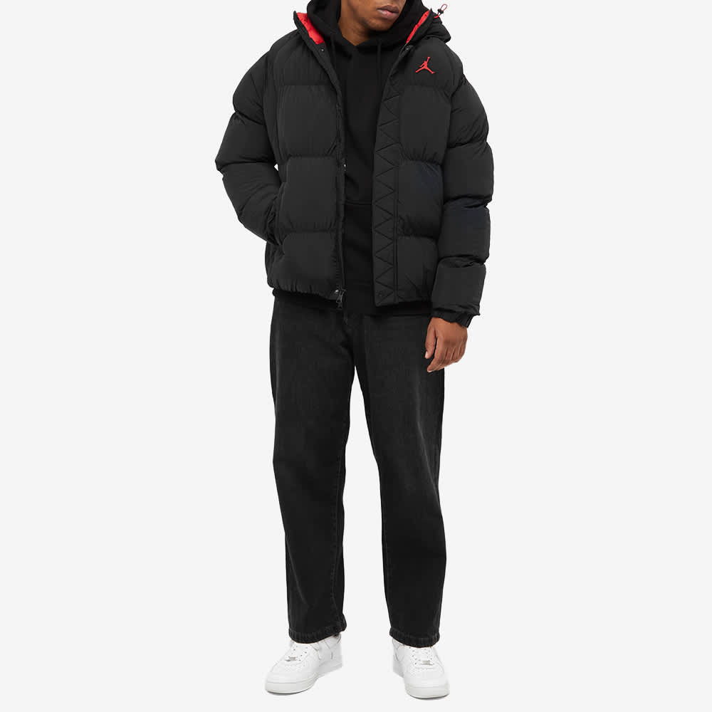 Air Jordan Essential Puffa Jacket Black And Fire Red End Sg