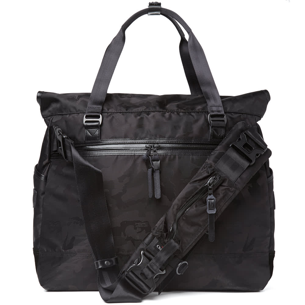 Master-Piece 20th Anniversary Jacquard Camo Two Way Tote Black | END.