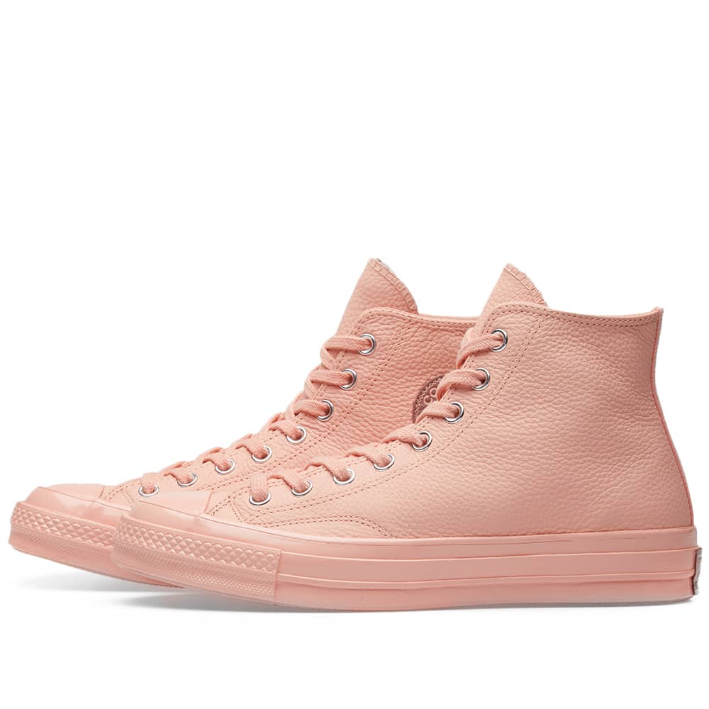 Converse Chuck Taylor 1970s Hi Leather Pale Coral & Saddle | END.