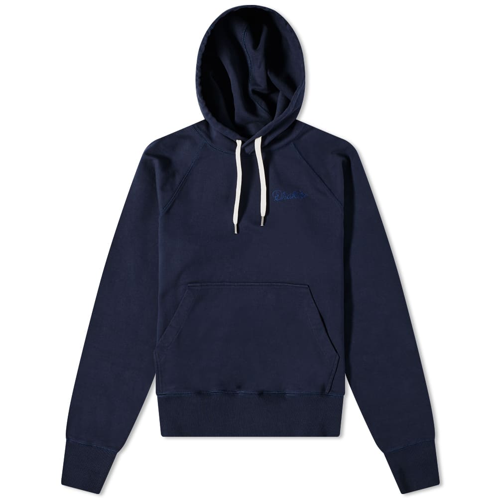 Drake's Embroidered Logo Hoody Navy | END. (AU)