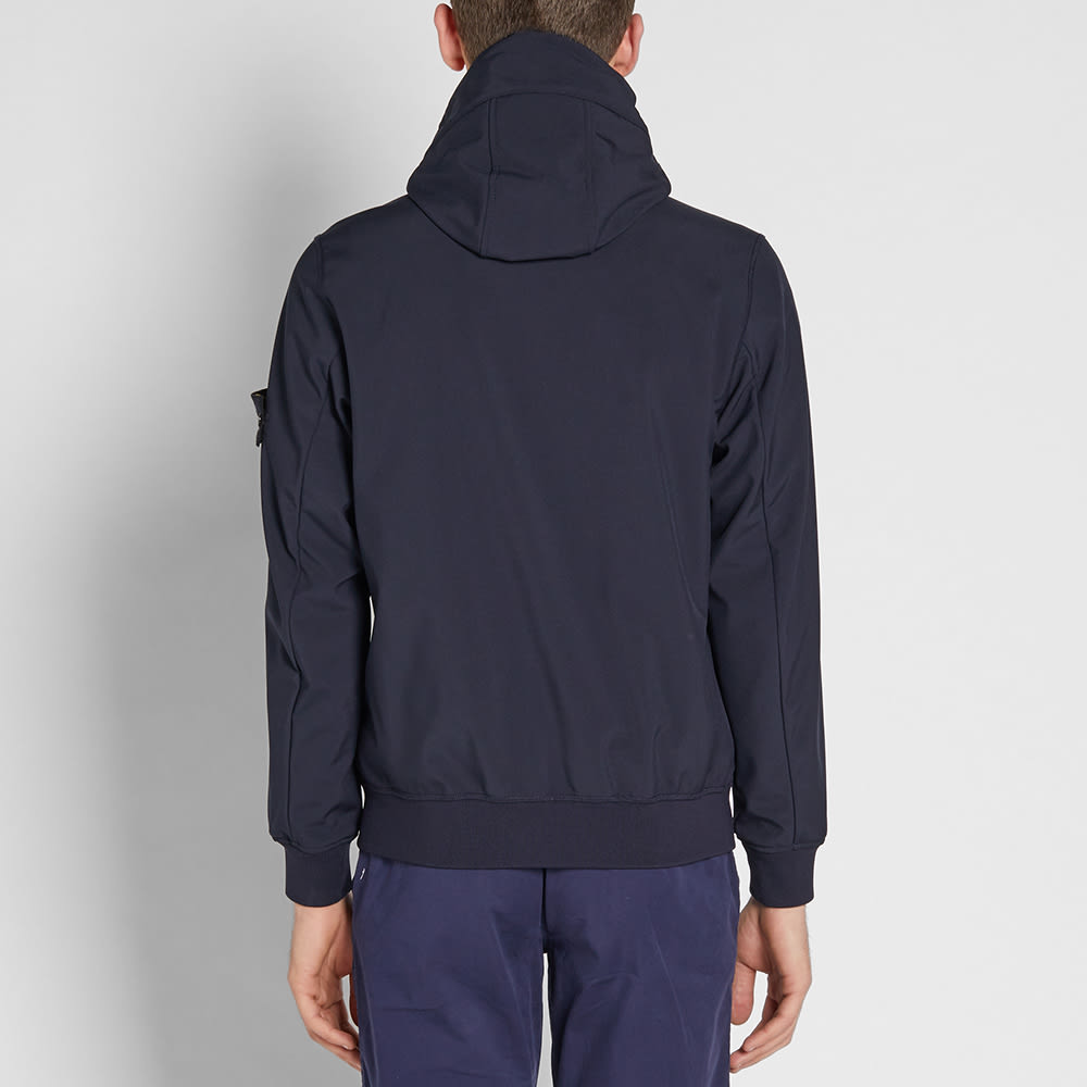 Stone Island Soft Shell-R Hooded Jacket Navy | END. (Global)