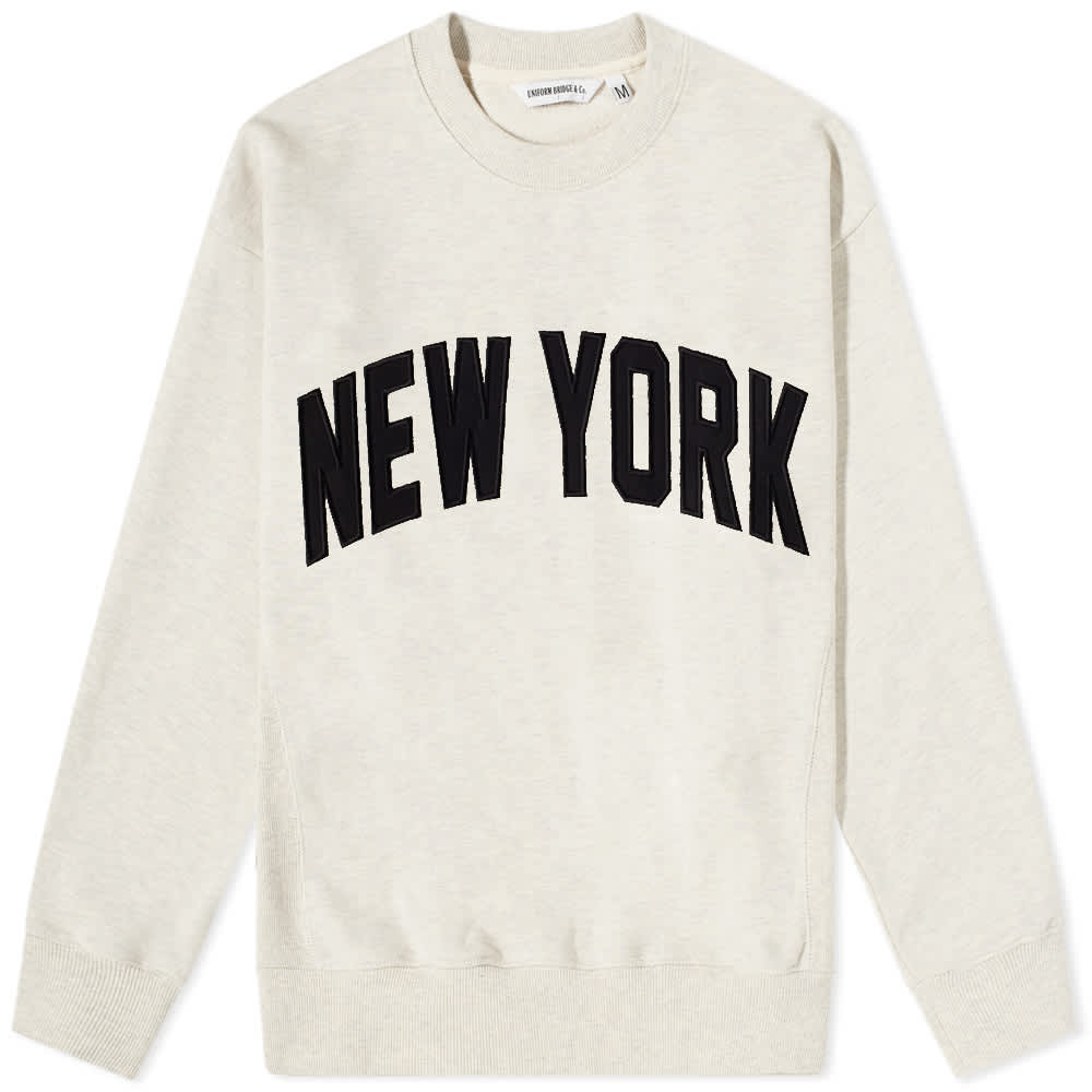 Uniform Bridge Vintage Ny Arch Logo Crew Sweat Otmeal | END. (UK) Uniform Bridge Vintage Ny Arch Logo Crew Sweat Otmeal | END. (UK)