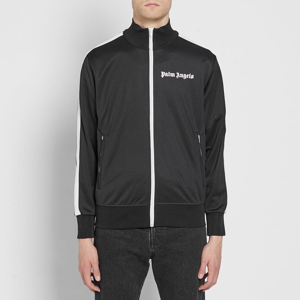 Palm Angels Classic Track Jacket Black & White | END. (US)