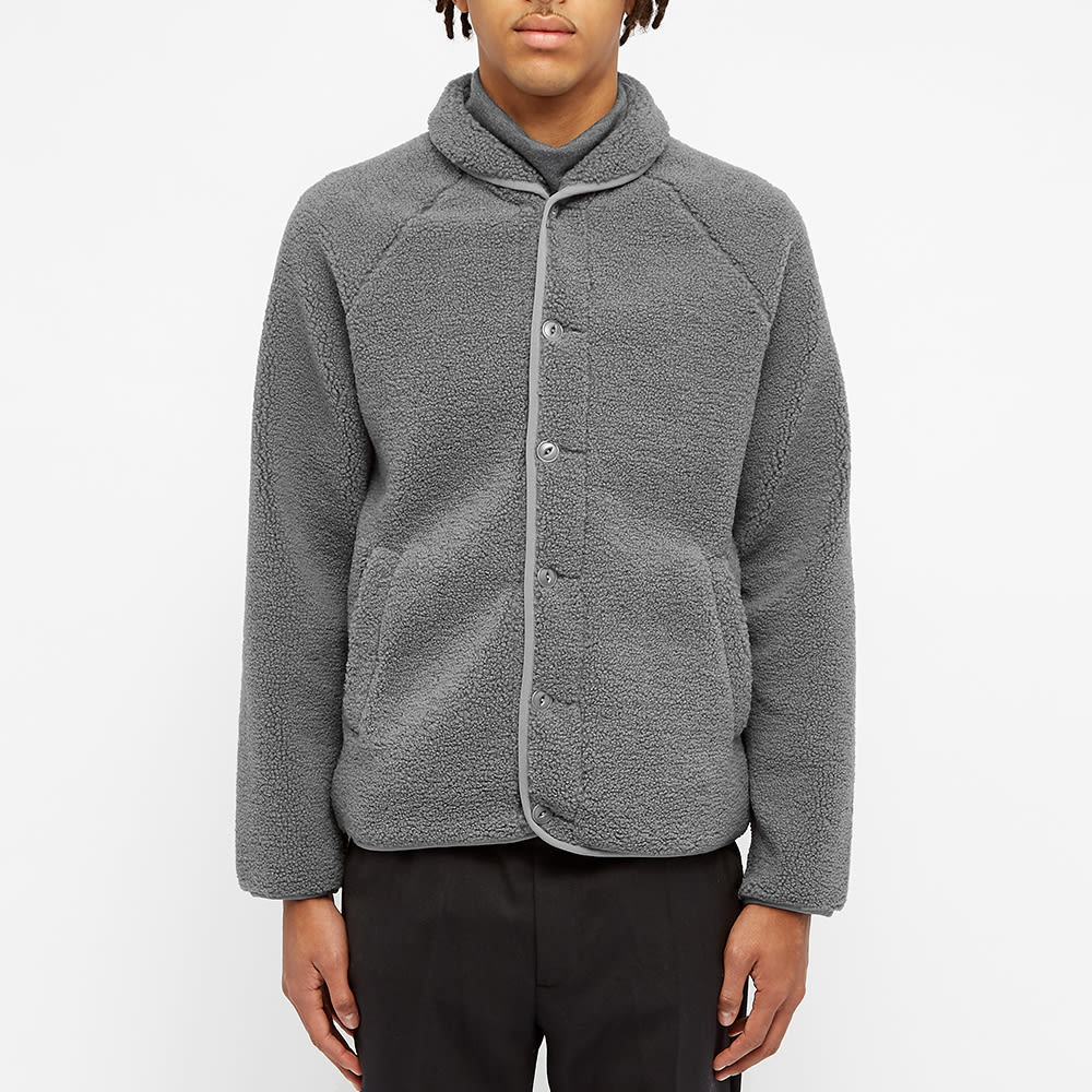 YMC Beach Polar Fleece Jacket Grey | END. (DE)