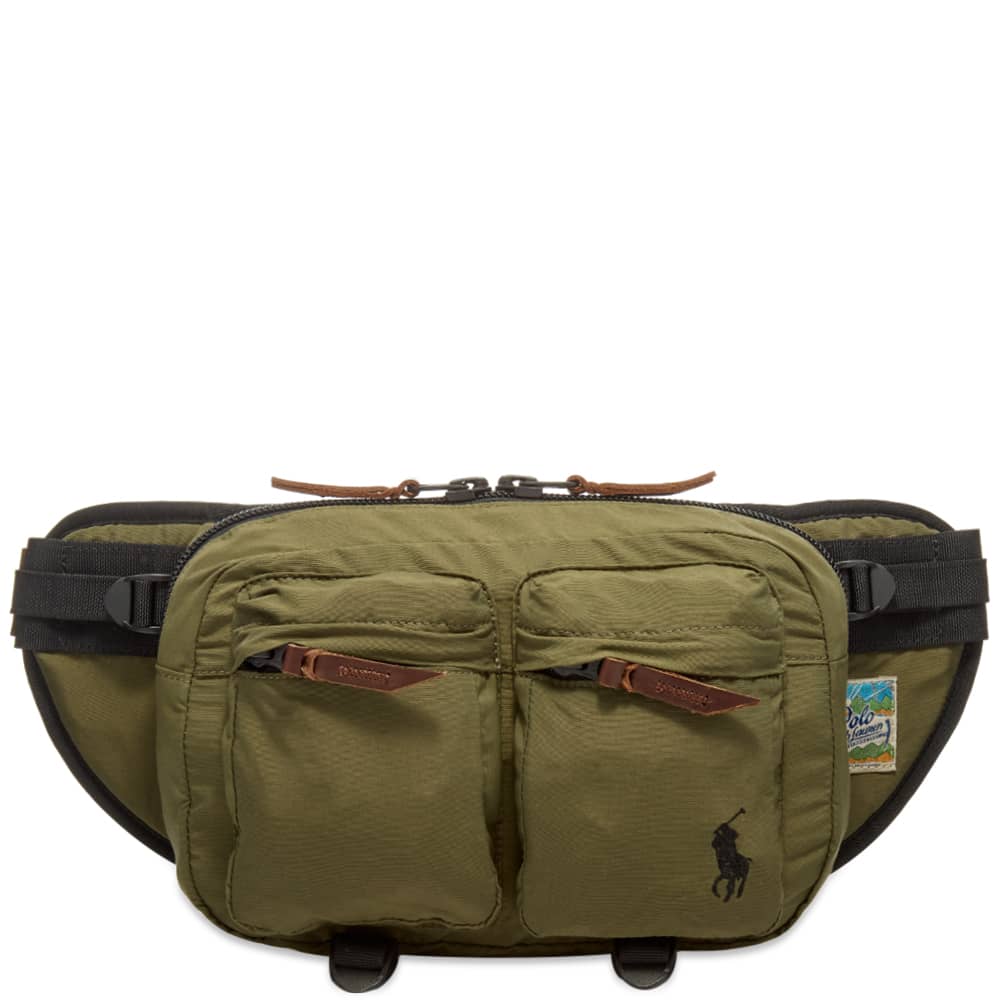 Polo Ralph Lauren Canvas Large Waist Bag Olive End Dk