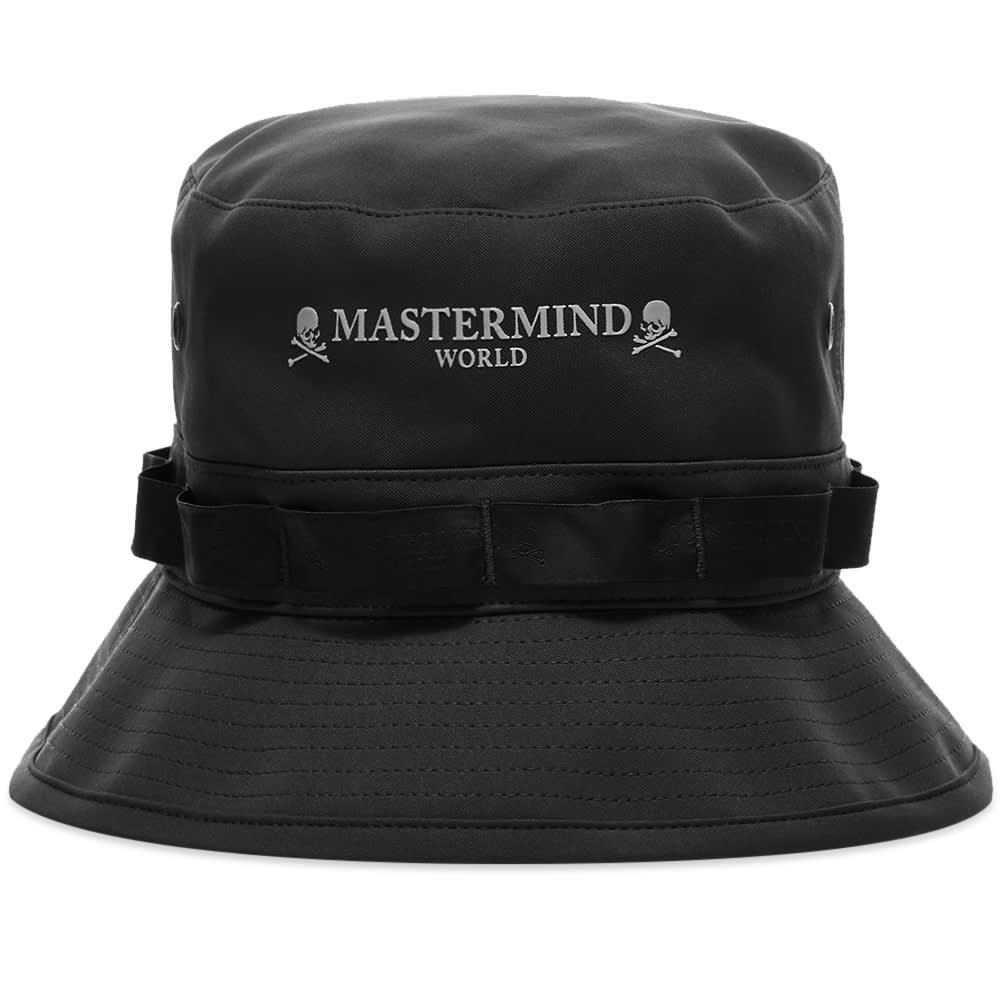 MASTERMIND WORLD Logo Bucket Hat Black | END.