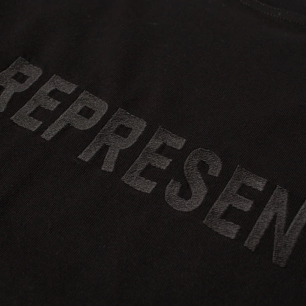 Represent Embroidered Logo Tee Black | END.