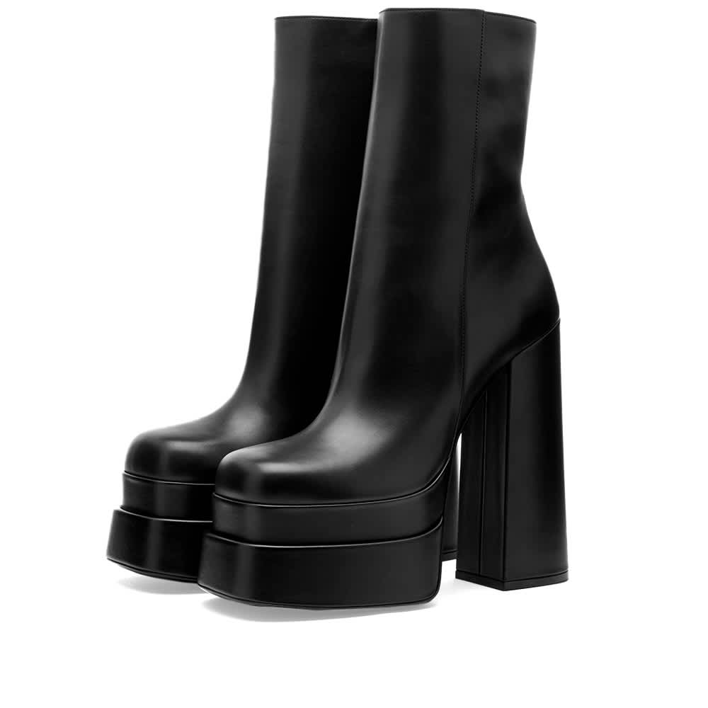 Versace Leather Platform Boot Black | END. (AU)