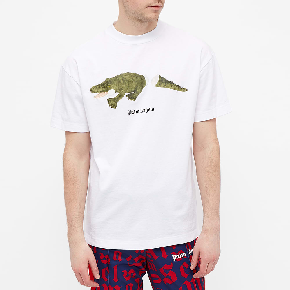 Palm Angels Crocodile Tee White | END. (KR)