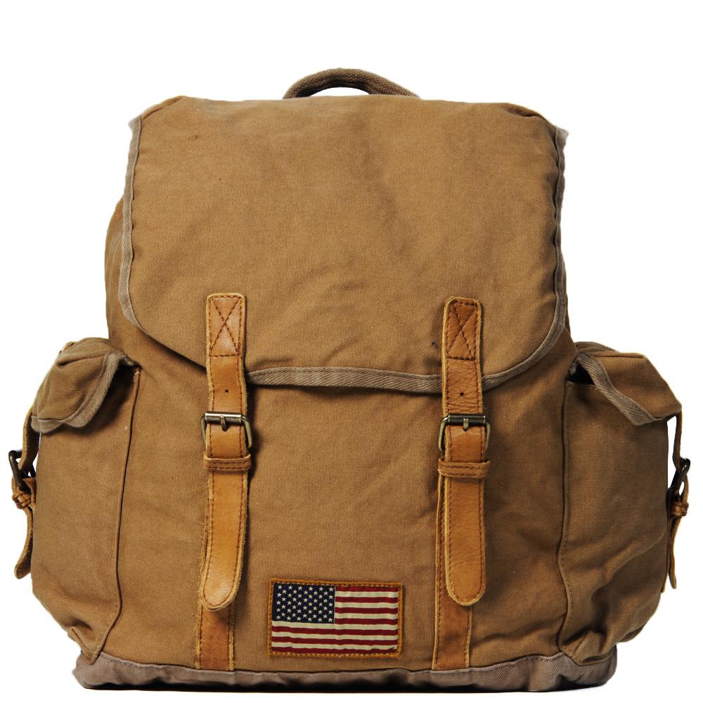 Barbour Steve McQueen Washed Canvas Backpack Sandstone | END. (HK)