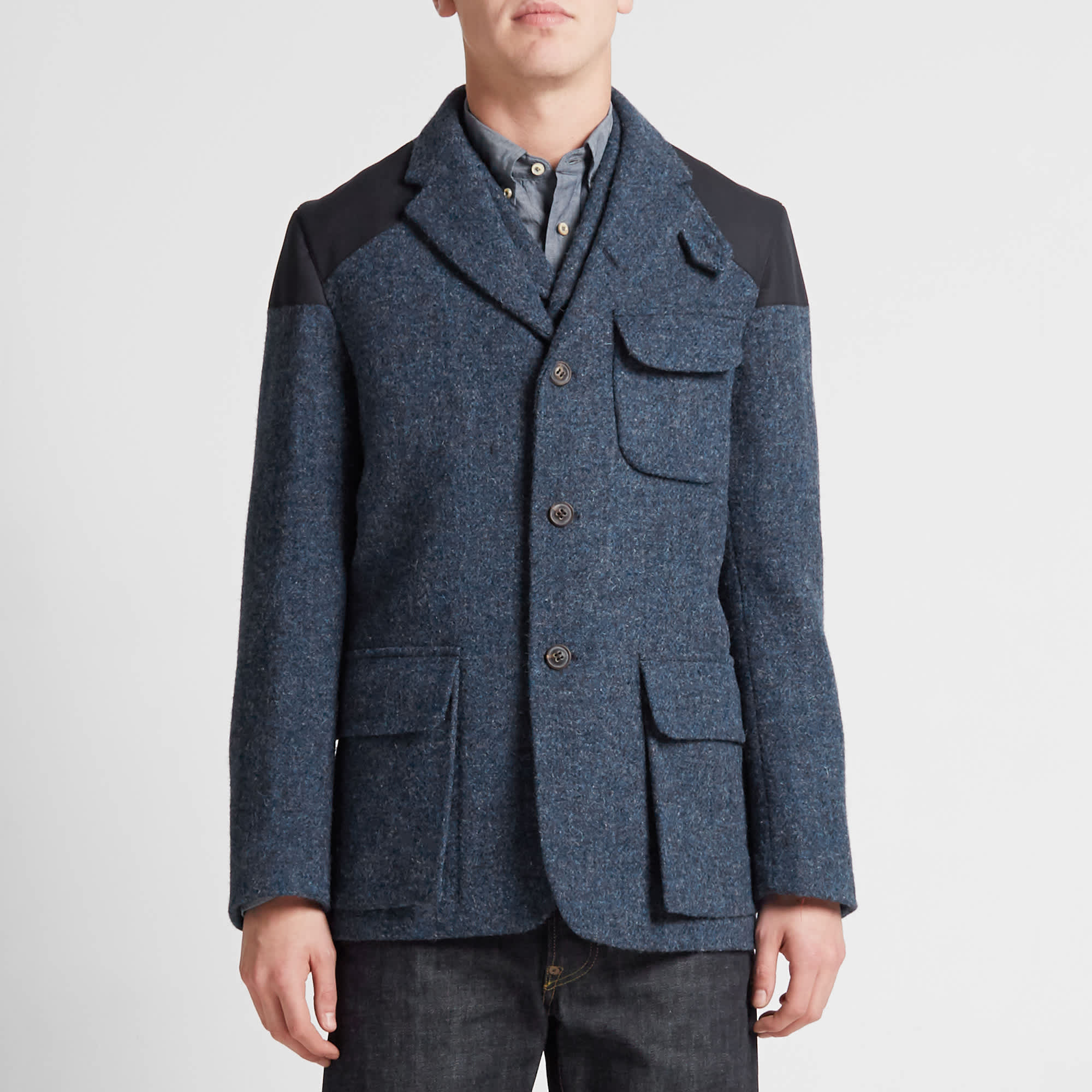 Nigel Cabourn Classic Mallory Jacket RAF Blue Harris Tweed | END. (Global)