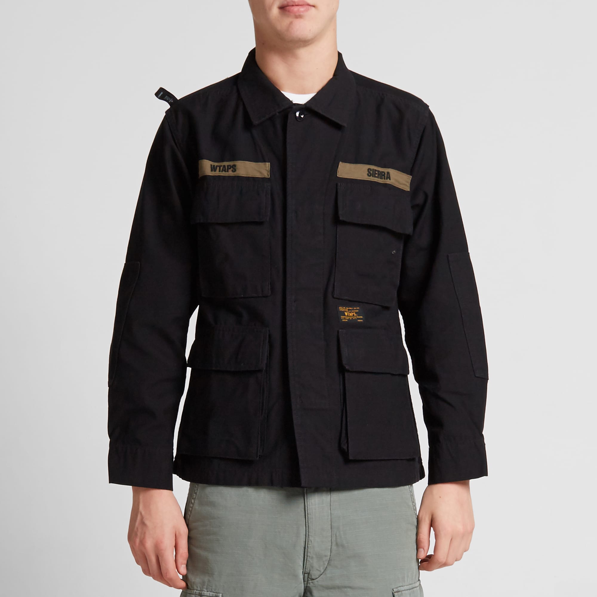 WTAPS Jungle Shirt Jacket Black | END.