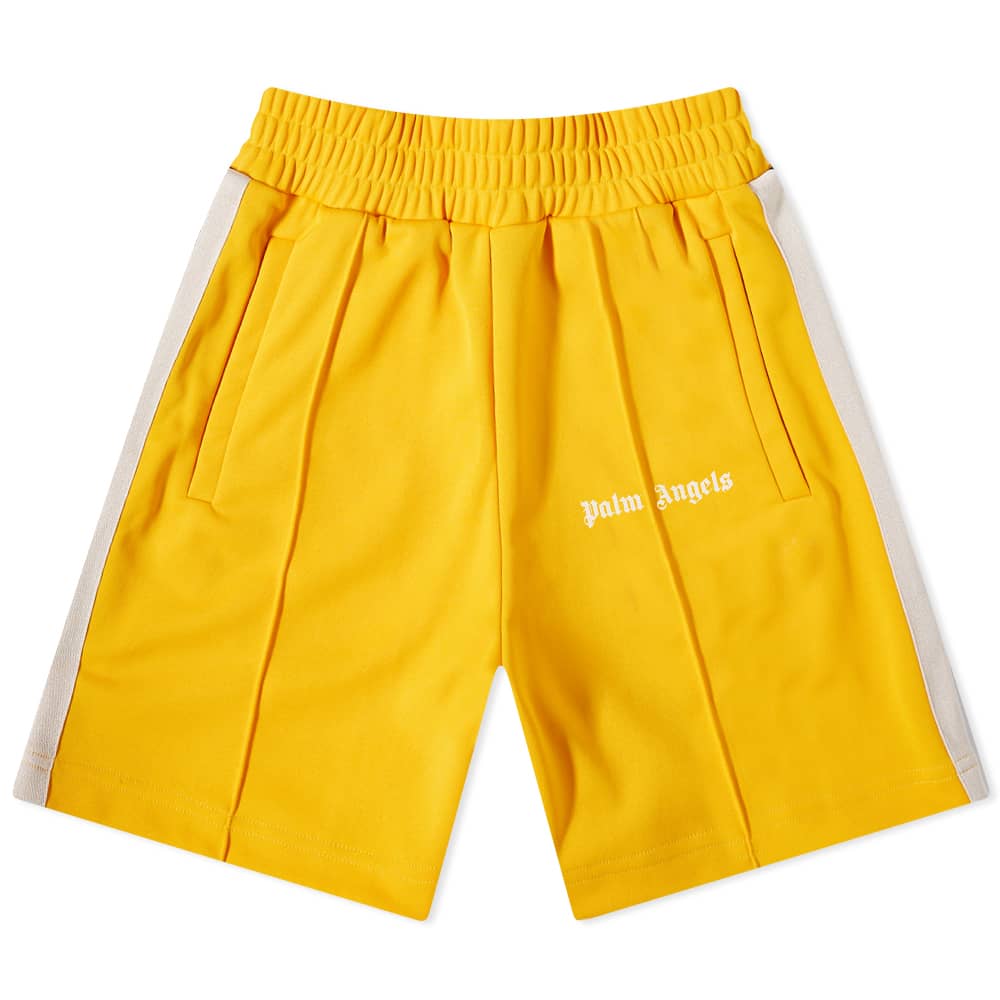 Palm Angels Track Short Yellow & Off White | END. (KR)