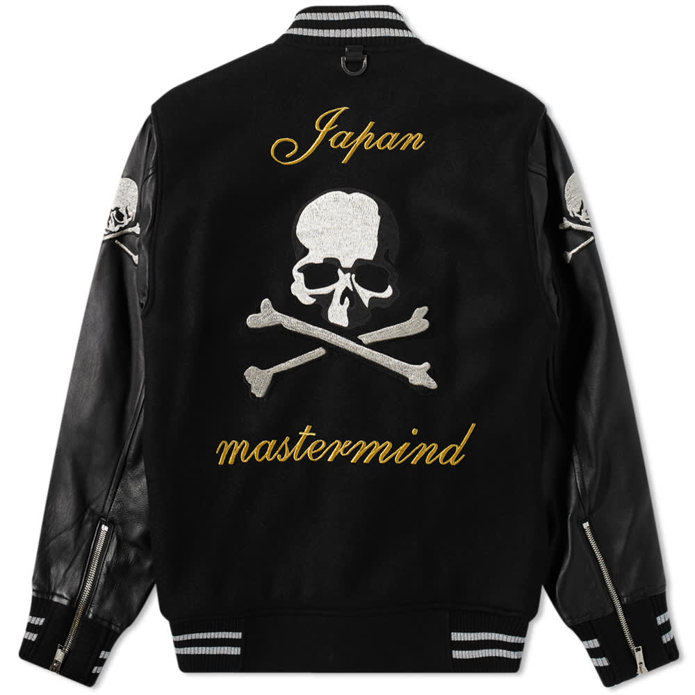 MASTERMIND JAPAN Varsity Jacket Black | END. (US)
