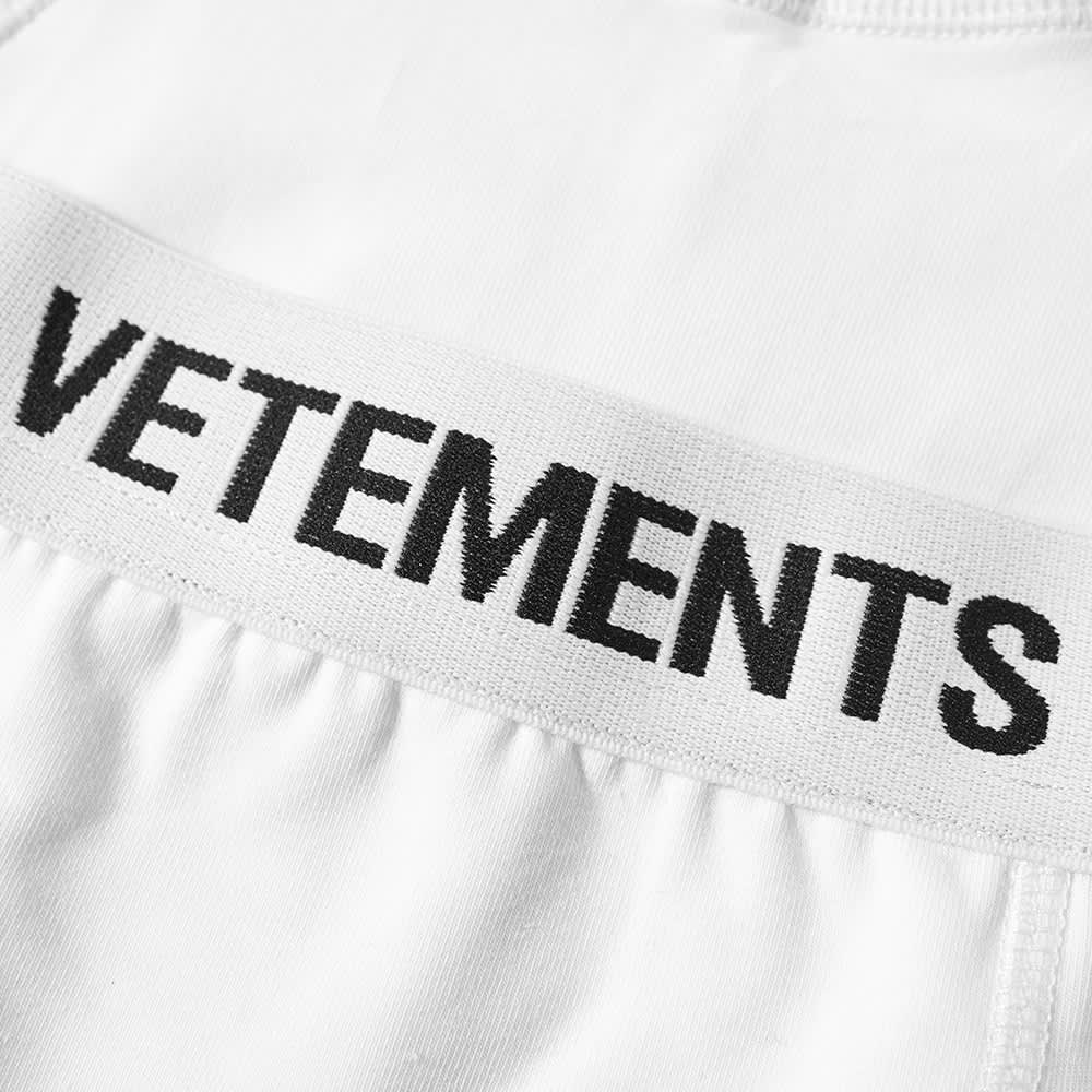 VETEMENTS Logo Boxer Short White | END. (BE)