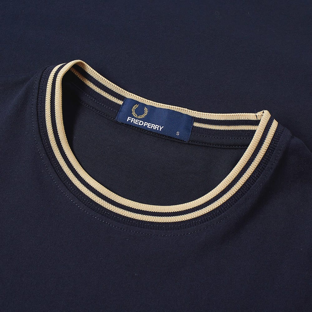 Fred Perry Twin Tipped Ringer Tee Navy | END. (UK)