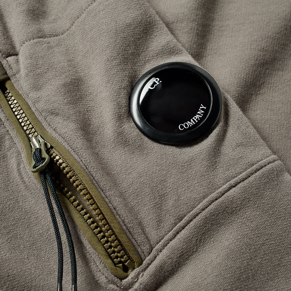 C.P. Company Articulated Zip Arm Lens Crew Sweat Olive | END.