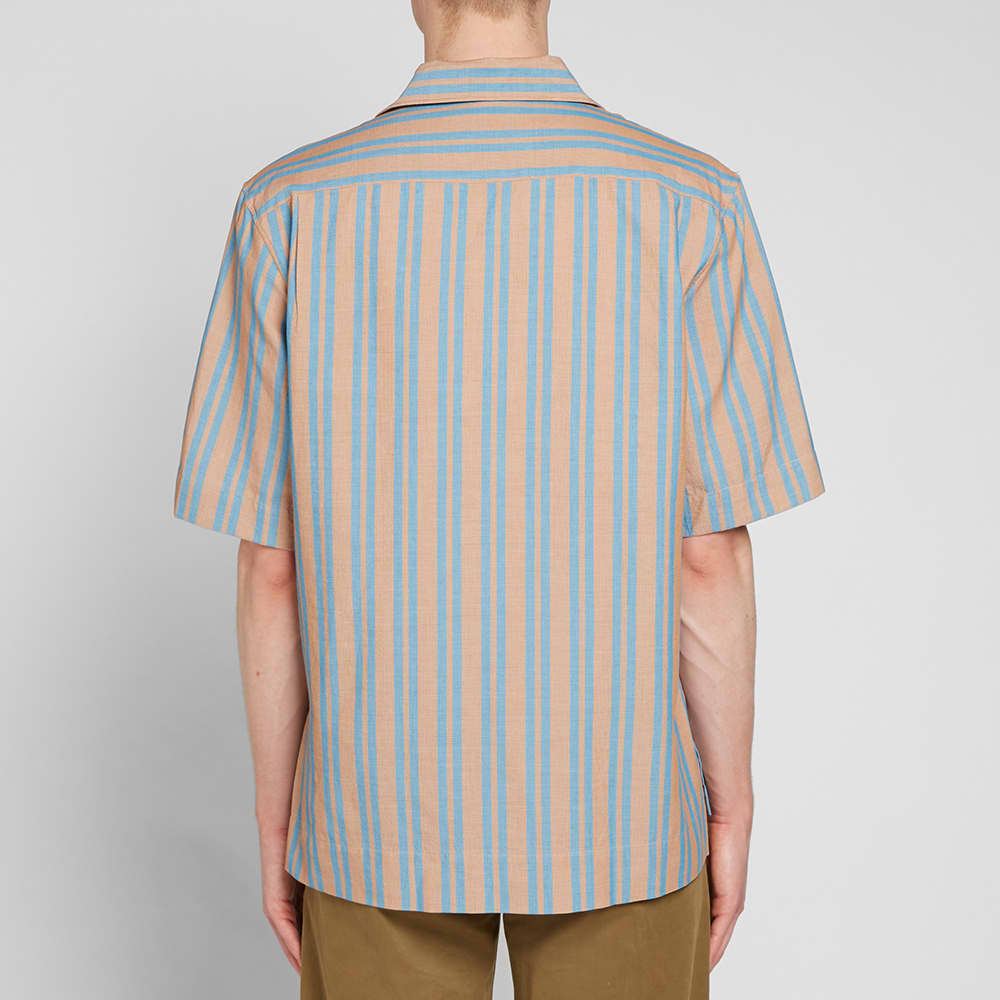 Acne Studios Simon Stripe Tex Vacation Shirt Brown & Turqouise | END. (ES)