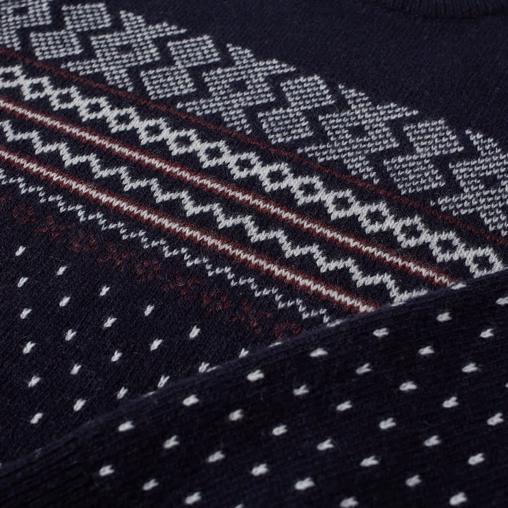 Barbour Essential Fair Isle Crew Knit Navy | END. (UK)