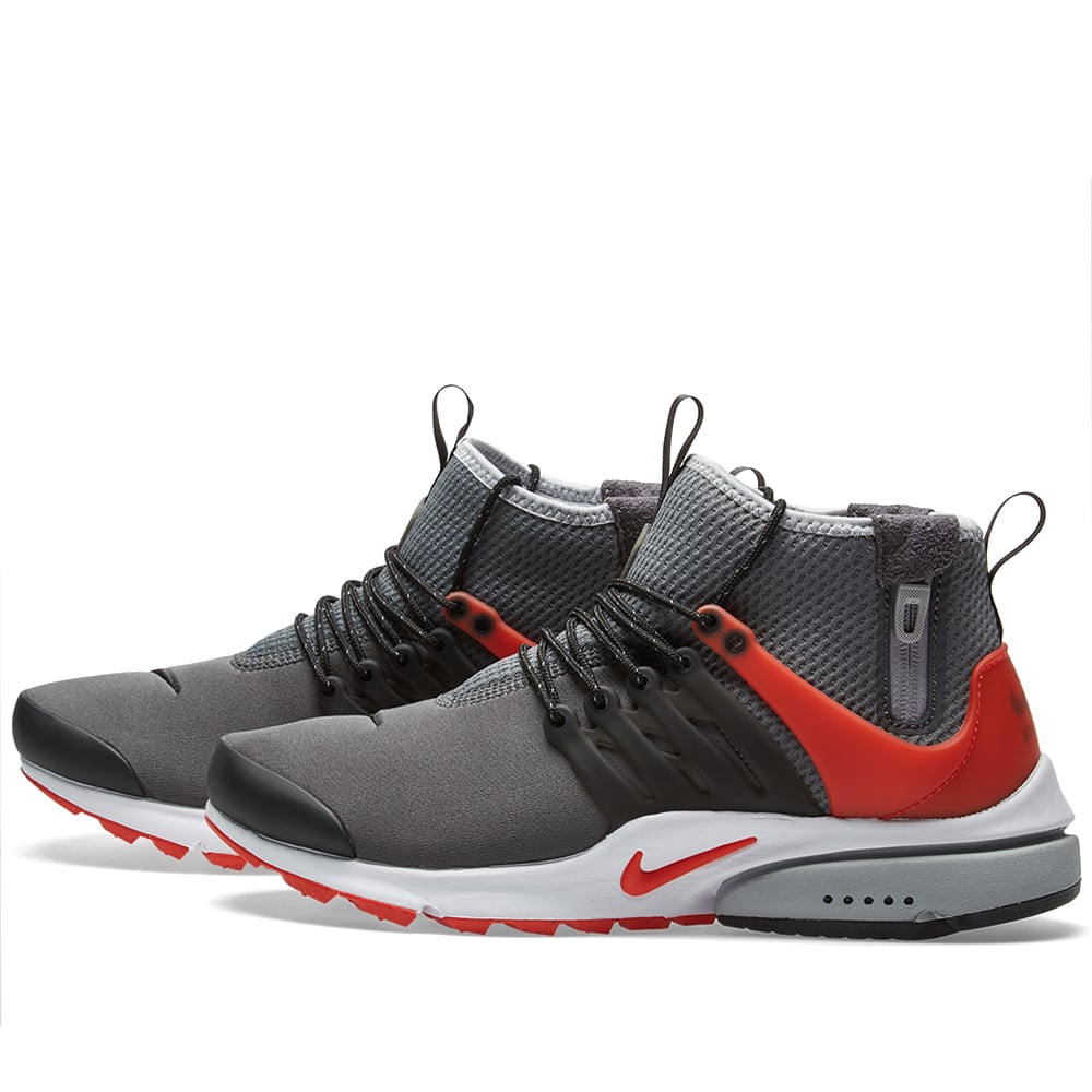 Nike Air Presto Mid Utility Dark Grey & Max Orange | END.