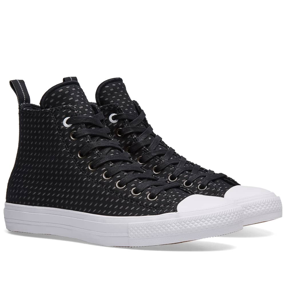 Converse Chuck Taylor Hi Double Layer Black, Thunder & White | END. (BE)